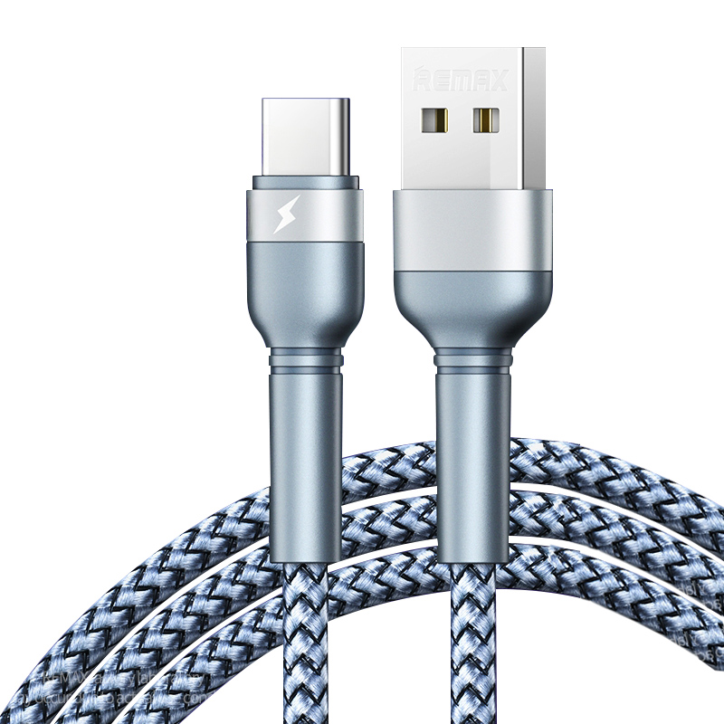 Кабель Remax Jany Series USB to Type-C Silver (RC-124A) - Світлодіодні ...